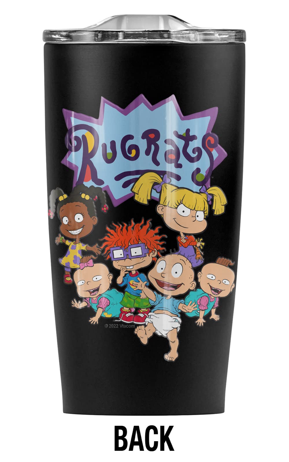 Logovision Rugrats Group Stainless Steel 20 oz Travel Tumbler, Vacuum Insulated & Double Wall with Leakproof Sliding Lid