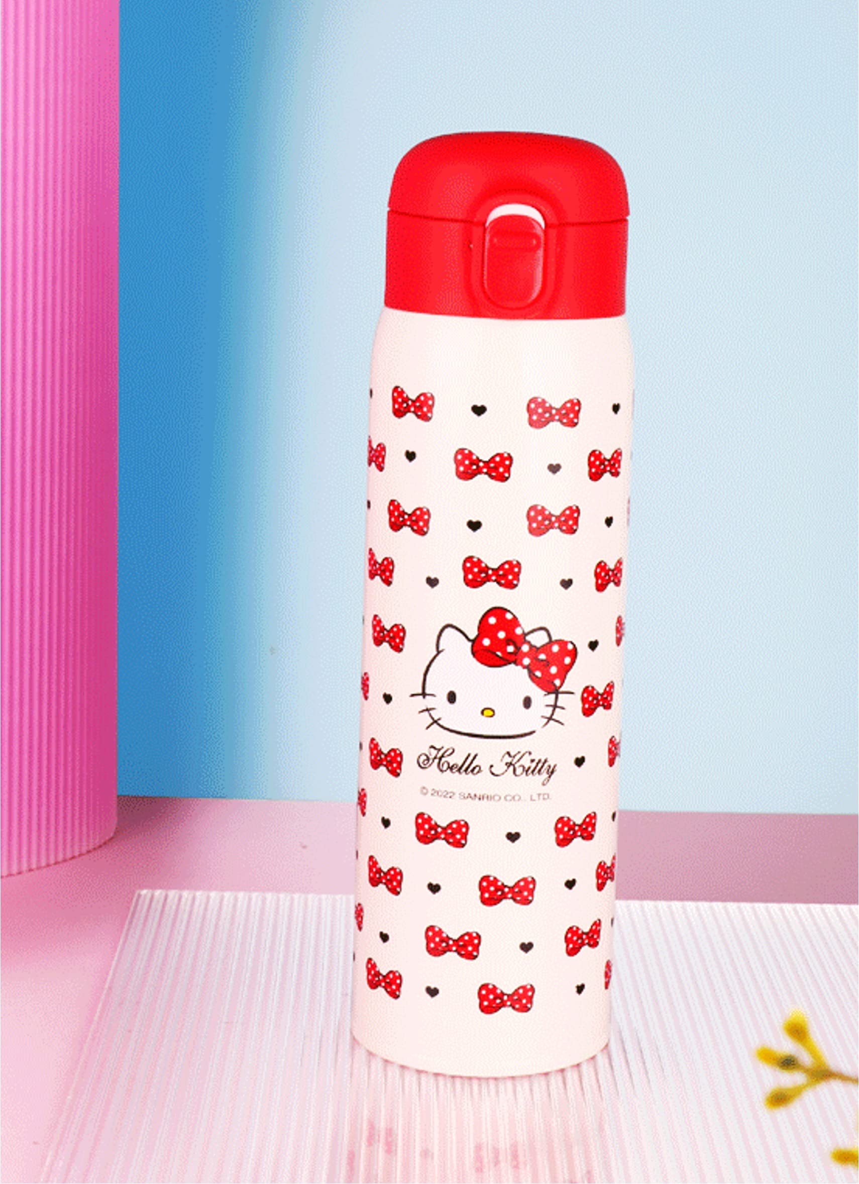 Everyday Delights Hello Kitty Stainless Steel Insulated Water Bottle White 480ml