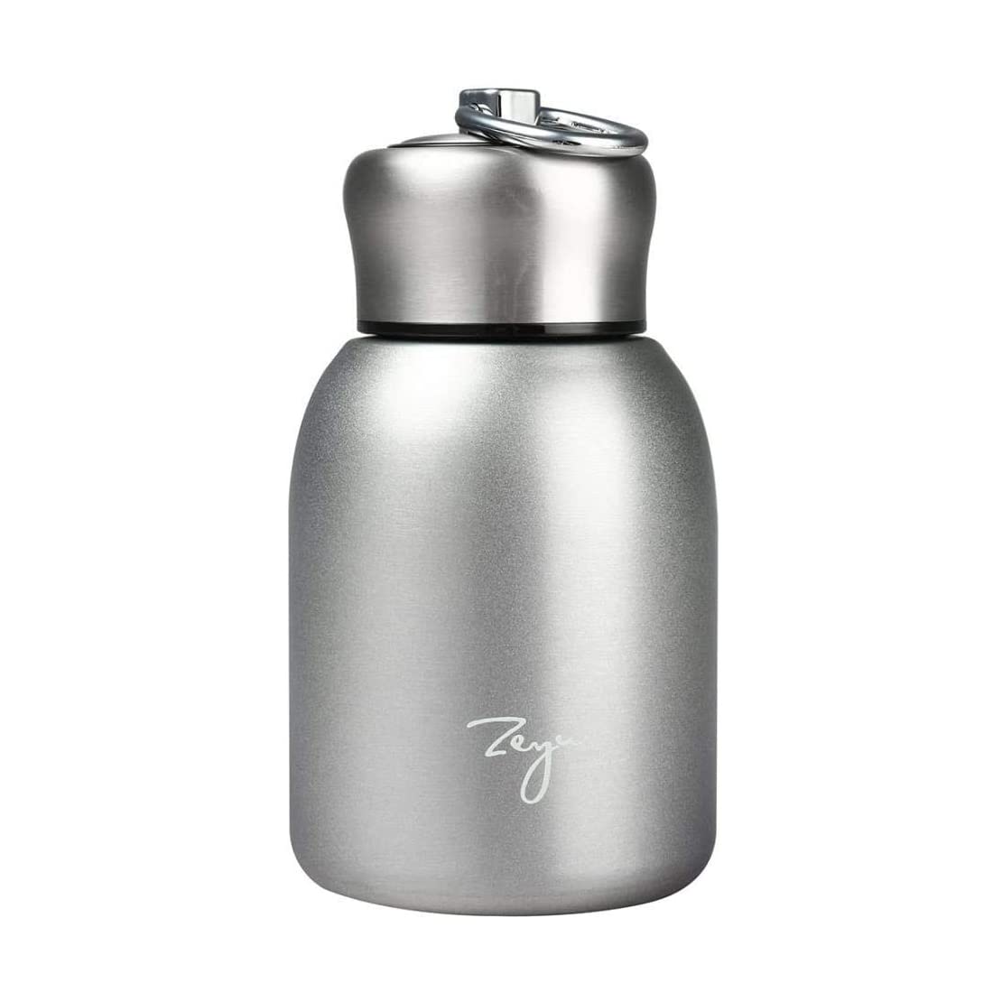 10.15oz/300ML Mini Thermal Mug Leak Proof Vacuum Flasks Travel Thermos Stainless Steel Drink Water Bottle Thermos Cups for Indoor and Outdoor (Silver)