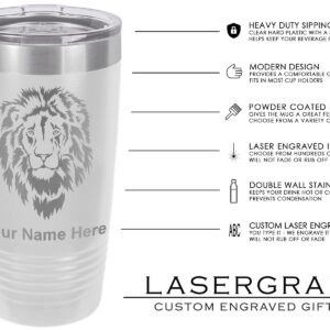 LaserGram 20oz Vacuum Insulated Tumbler Mug, NP Nurse Practitioner, Personalized Engraving Included (White)