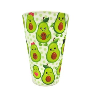 TINYMILLS Avocado Cute Kawaii 14oz Travel Mug Eco-Friendly Reusable Plant Fiber Travel Mug Birthday Gift Stocking Stuffer Teacher