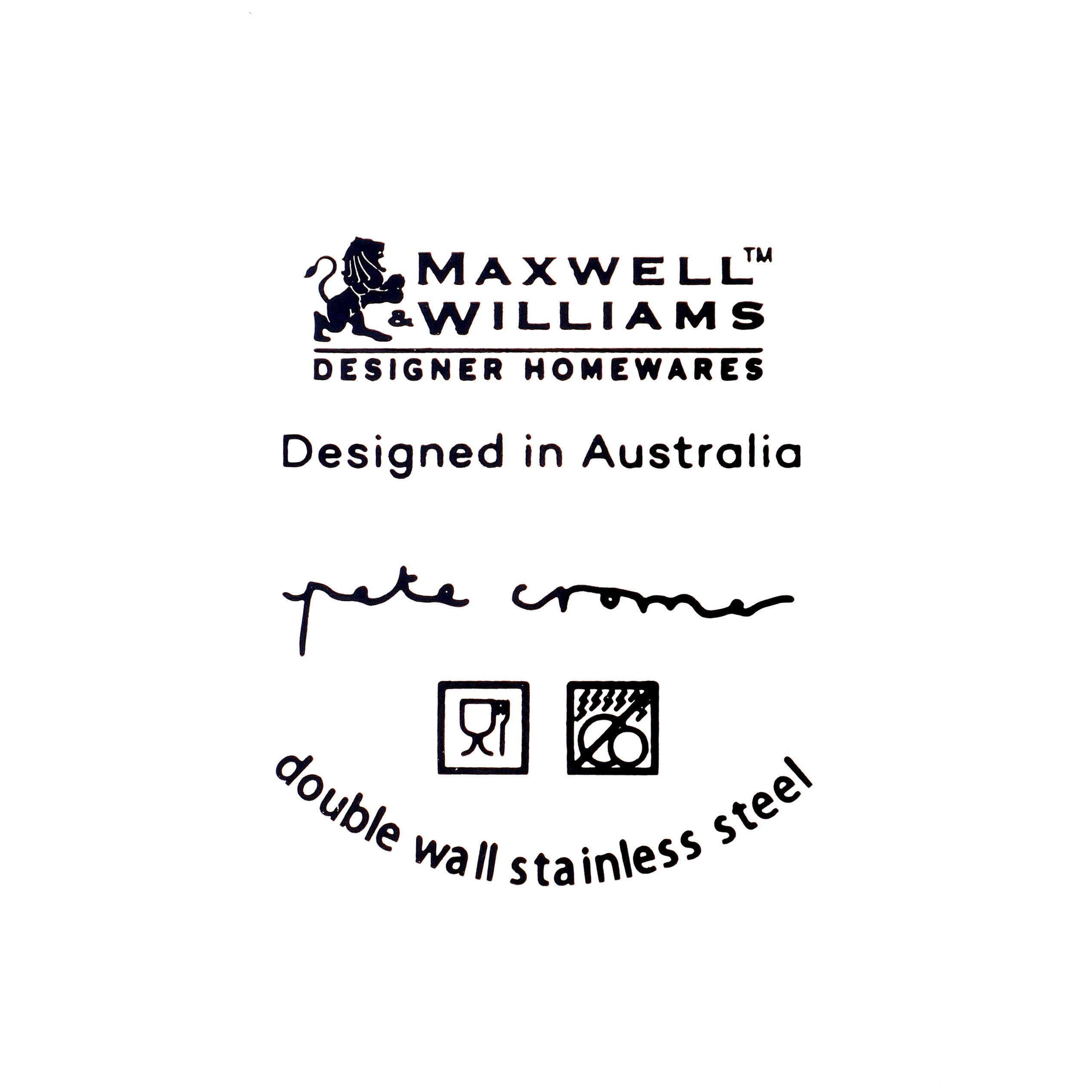 Maxwell & Williams Pete Cromer Insulated Water Bottle, Koala Design, BPA Free Stainless Steel, 500 ml