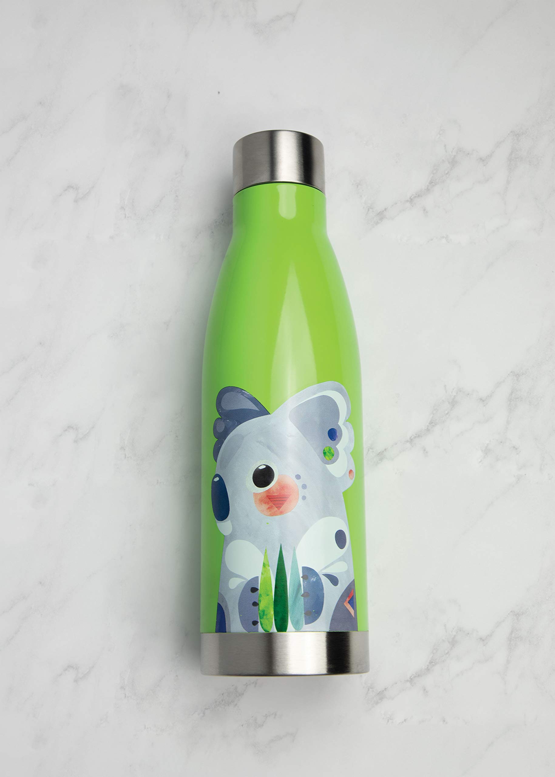 Maxwell & Williams Pete Cromer Insulated Water Bottle, Koala Design, BPA Free Stainless Steel, 500 ml