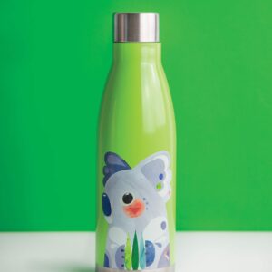 Maxwell & Williams Pete Cromer Insulated Water Bottle, Koala Design, BPA Free Stainless Steel, 500 ml