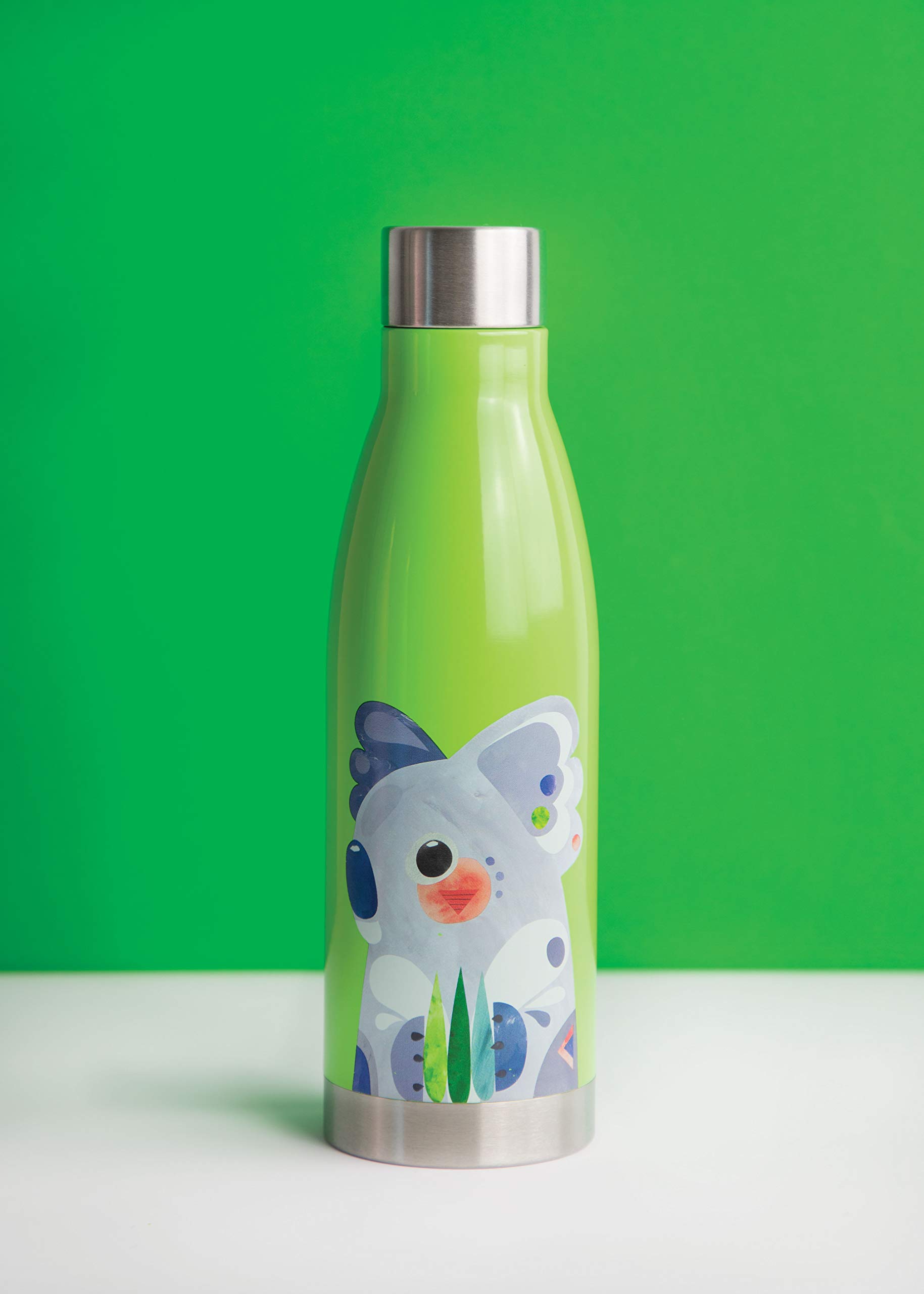 Maxwell & Williams Pete Cromer Insulated Water Bottle, Koala Design, BPA Free Stainless Steel, 500 ml