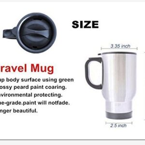 Custom 100% Stainless Steel Travel Coffee Mug Fuckity Fuck Fuck Fuck Travel Cup 14 Ounce Funny Tea Cup