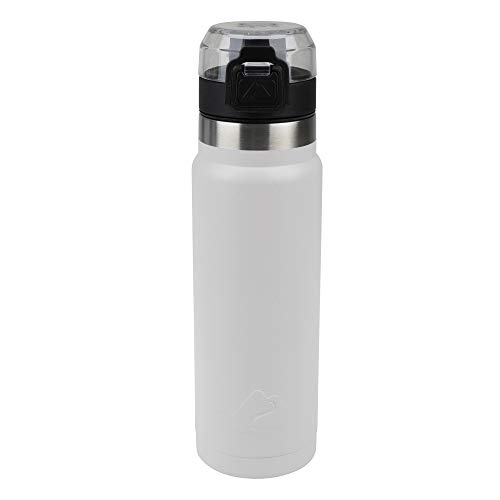 S.S. TUMBLER Double wall vacuum insulated, Stainless Steel Bottle,Durable Powder Coated, Cold Drink and Hot Beverage,24OZ,WHITE