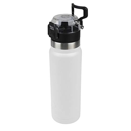 S.S. TUMBLER Double wall vacuum insulated, Stainless Steel Bottle,Durable Powder Coated, Cold Drink and Hot Beverage,24OZ,WHITE