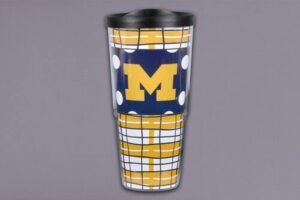 magnolia lane 71704 mi 24 oz tumbler w/lid, multicolor