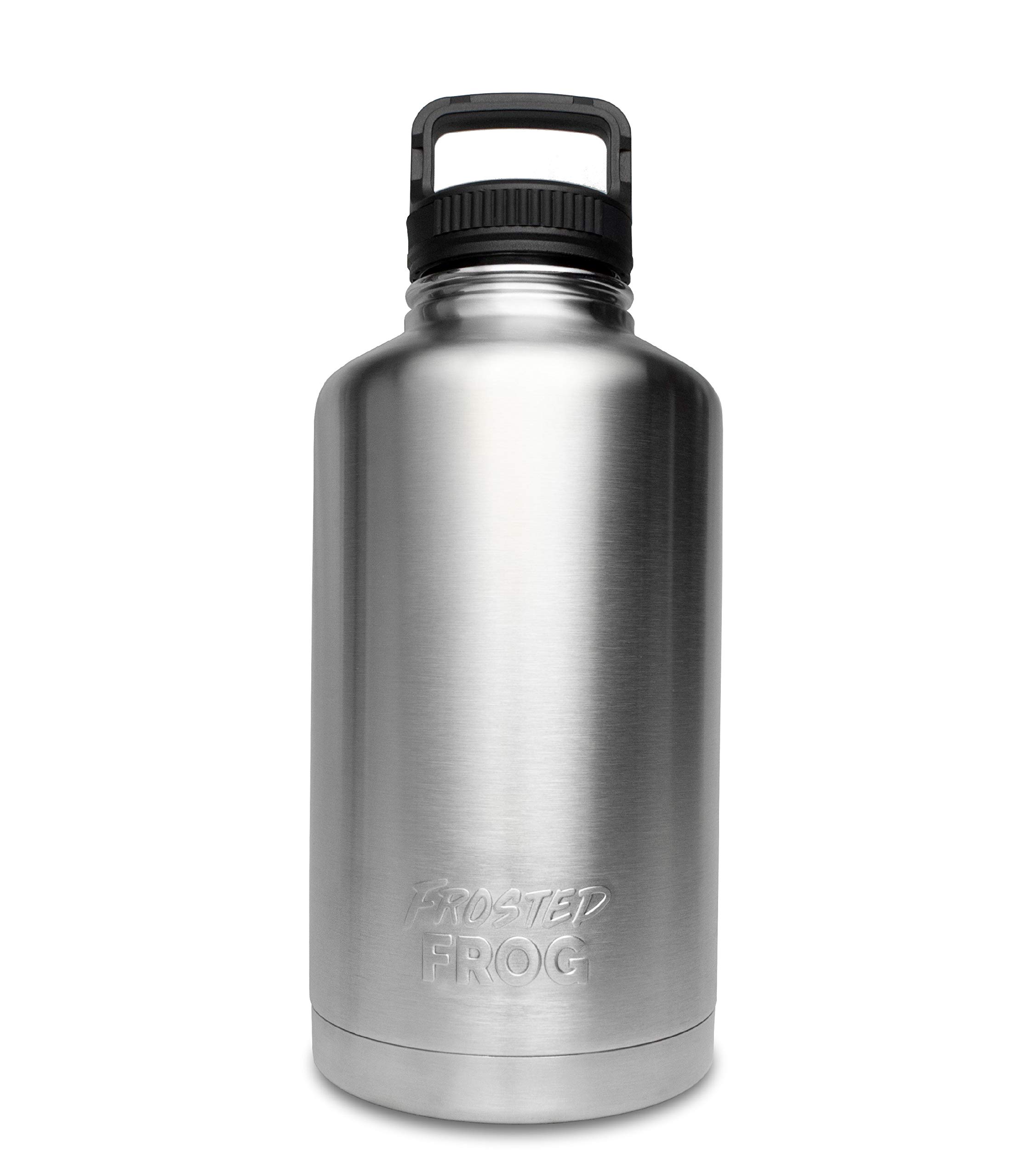 Frosted Frog 64OZ Vacuum Insulated Stainless Steel Water Bottle Double Walled Half Gallon Growler