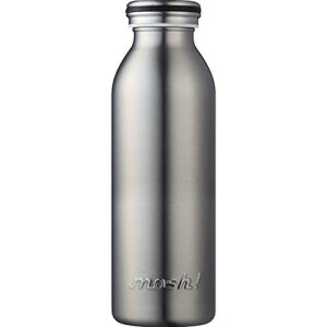 mosh! dmmb450sv vacuum insulated screw type mug bottle 0.1 gal (0.45 l) silver