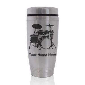 skunkwerkz commuter travel mug, drum set, personalized engraving included