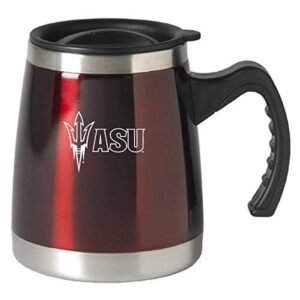 lxg arizona state university - 16-ounce squat travel mug tumbler - burgundy