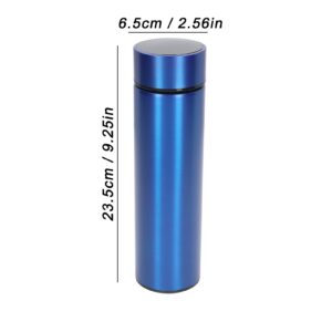 Thermal Cup, Led Display Thermos Stainless Steel Vacuum Smart Water Cup Suitable blue for Home Office Travel Coffee Cup 500ml