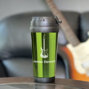 LaserGram 16oz Coffee Travel Mug, Killer Whale, Personalized Engraving Included (Green)