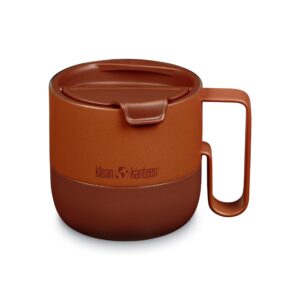 klean kanteen rise 14oz mug - stainless steel with flip lid - autumn glaze