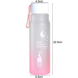 Grebest 19 oz Leakproof Water Bottle, Water Cup Wide Mouth PC Unbreakable Lidded Drinking Jug Household Supplies for Home,School,Office, Gym, Outdoor