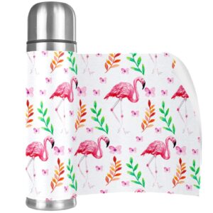 Flamingo Animal Thermos Vacuum Insulated 1L Compact Stainless Steel Beverage Bottle