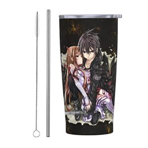 sword art online 20oz car sippy cup stainless steel water cup thermos cup