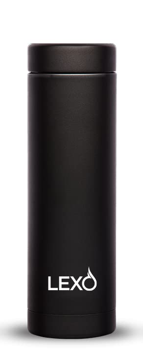 LEXO Temperature Regulating Smart Travel Mug - Temperature Lock Lid (Black)