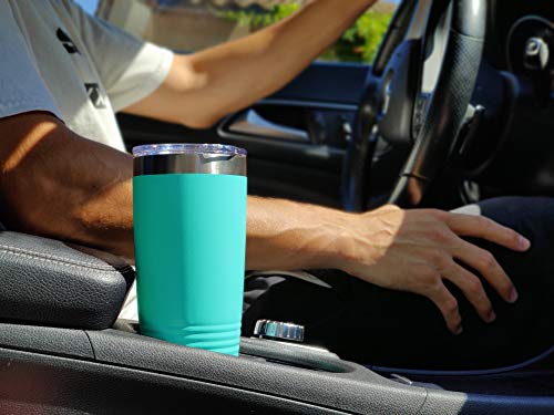 LaserGram 20oz Vacuum Insulated Tumbler Mug, Pegasus, Personalized Engraving Included (Teal)