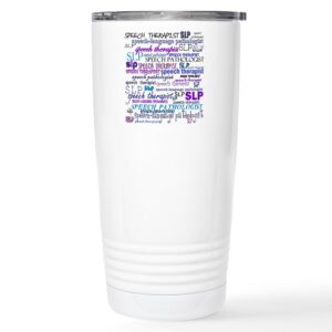 cafepress speech language pathologist t stainless steel trav stainless steel travel mug, insulated 20 oz. coffee tumbler