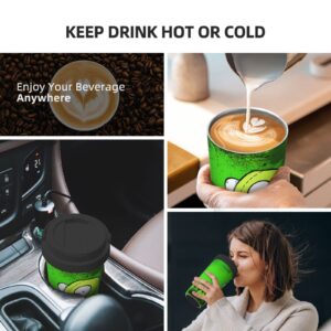 CONPELSON 17OZ Coffee Mug Invader Anime Zim Car Insulated Stainless Steel Tumbler Novelty Portable Hand Cup for Home Office Travel