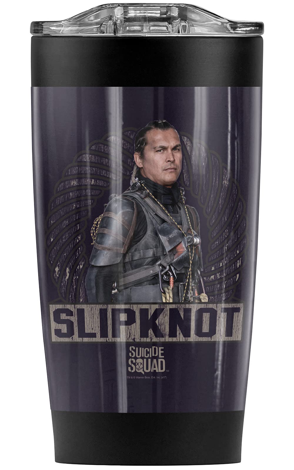 Logovision Suicide Squad Slipknot Rope Stainless Steel Tumbler 20 oz Coffee Travel Mug/Cup, Vacuum Insulated & Double Wall with Leakproof Sliding Lid | Great for Hot Drinks and Cold Beverages