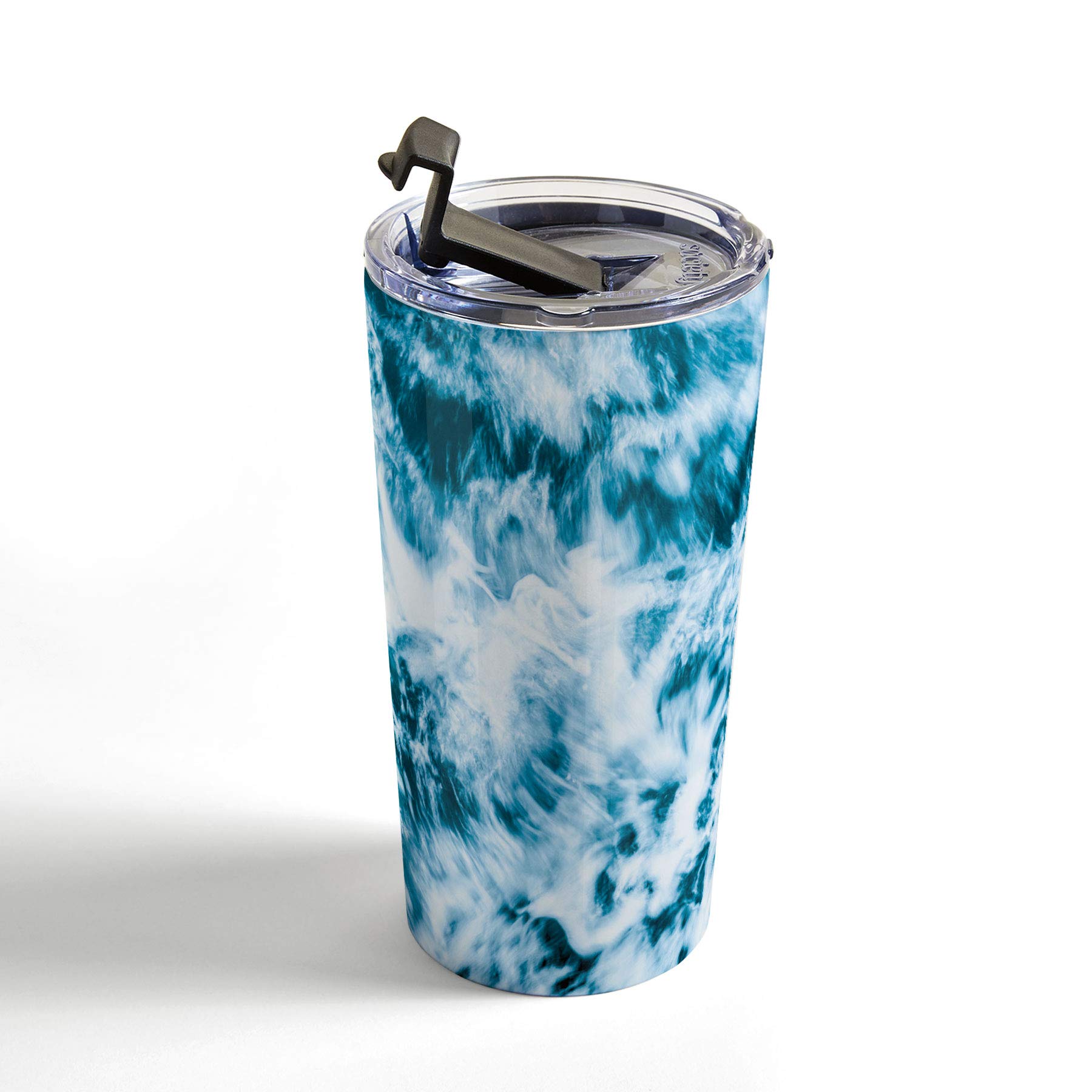 Society6 Nature Magik Tropical Waves Travel Mug, 20oz, Blue