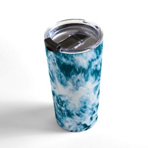 Society6 Nature Magik Tropical Waves Travel Mug, 20oz, Blue