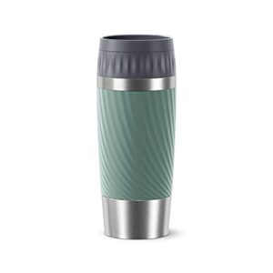 emsa easy twist n2011700 travel mug 360 ml petrol blue