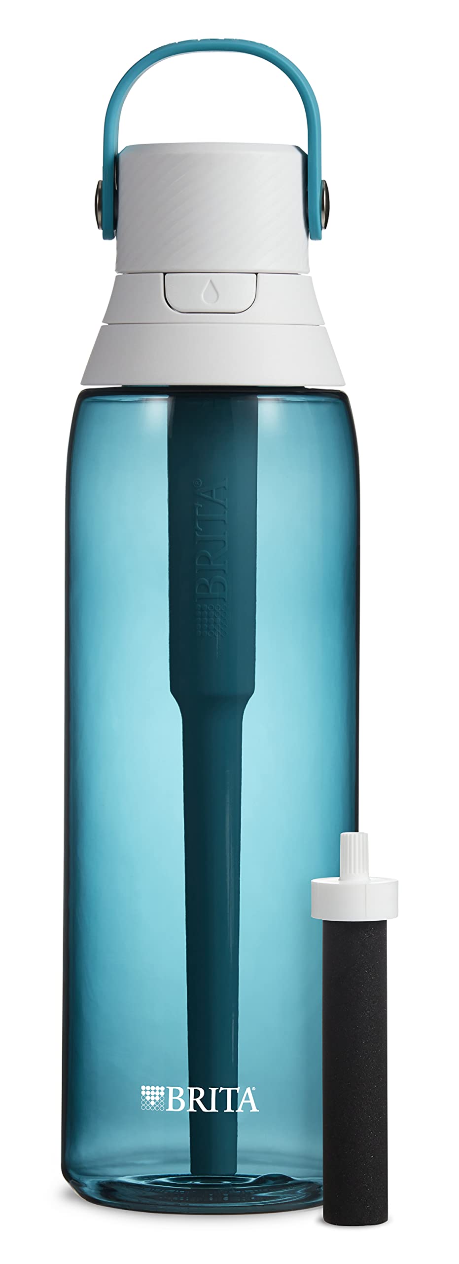 Brita Insulated Filtered Water Bottles with Straw, Reusable, BPA Free Plastic