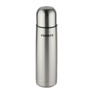 pioneer flasks svf1000 pioneer insulated vacuum 1000ml 1 litre travel flask, 18/10 stainless steel - keeps drinks hot for 8 hours