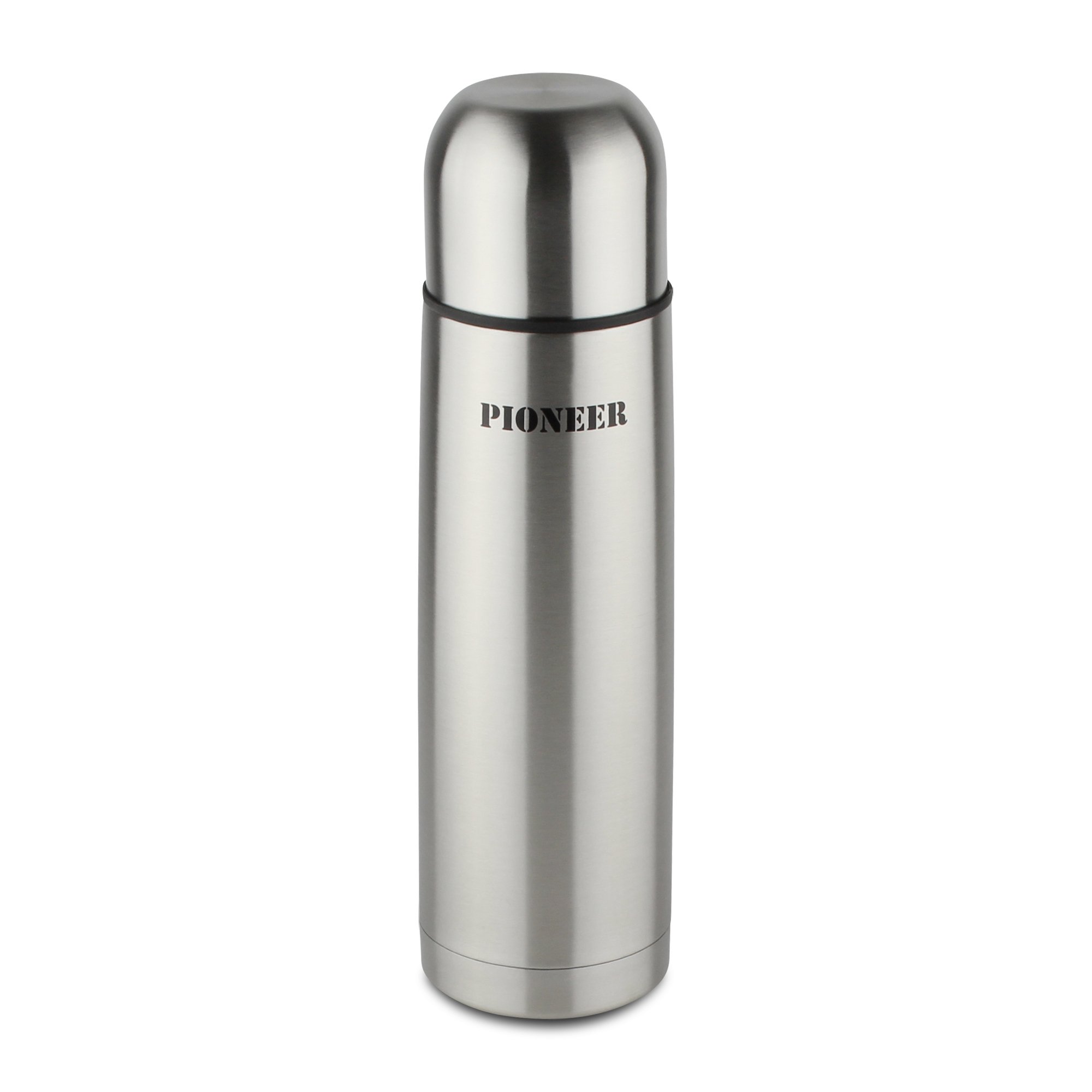 Pioneer Flasks SVF1000 Pioneer Insulated Vacuum 1000ml 1 Litre Travel Flask, 18/10 Stainless Steel - Keeps Drinks Hot for 8 Hours