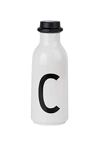 Design Letters TO GO Personal Water bottle (Available in A-Z) | 17 oz unbreakable cute sports water bottle | Reusable water bottle for kids and adults | BPA, BPS-free, Leak-proof and Drop-safe