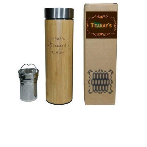 Teakays bamboo tumbler with tea infuser