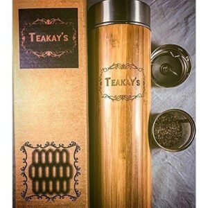 Teakays bamboo tumbler with tea infuser