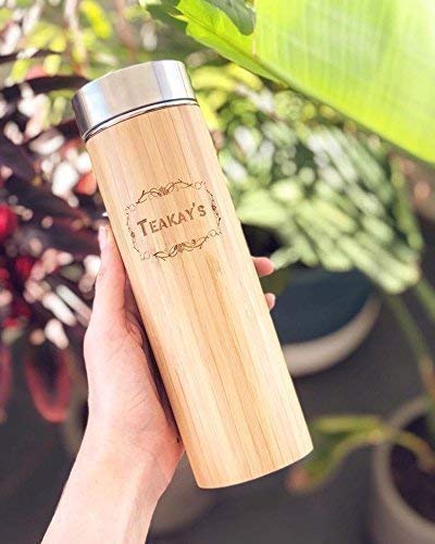 Teakays bamboo tumbler with tea infuser