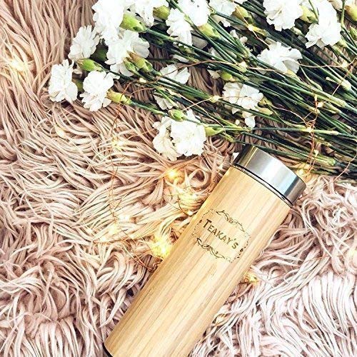 Teakays bamboo tumbler with tea infuser