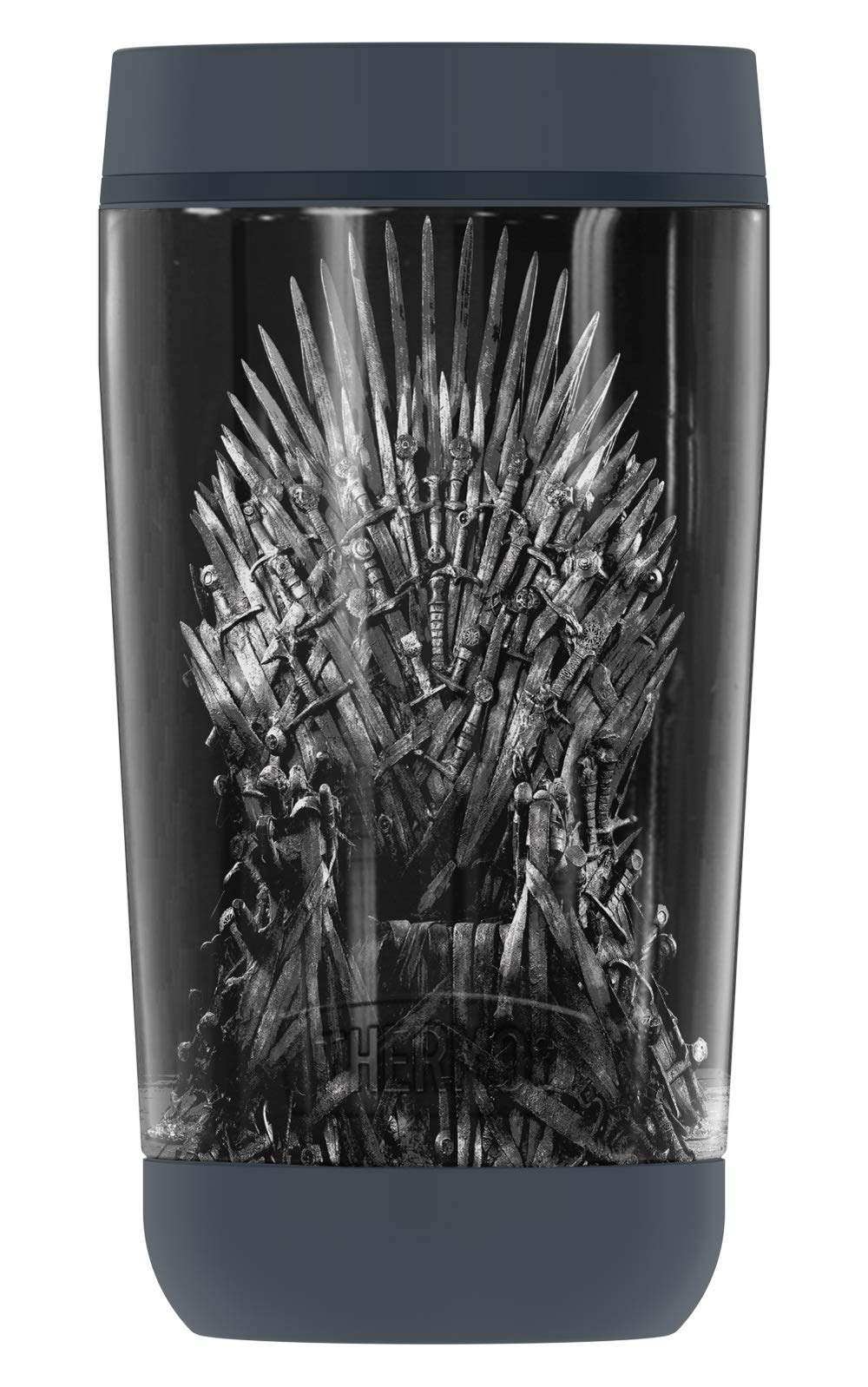 THERMOS Game of Thrones Iron Throne Metallic Photo GUARDIAN COLLECTION Stainless Steel Travel Tumbler, Vacuum insulated & Double Wall, 12 oz.