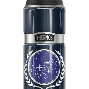 Star Trek United Federation of Planets THERMOS STAINLESS KING Stainless Steel Drink Bottle, Vacuum insulated & Double Wall, 24oz