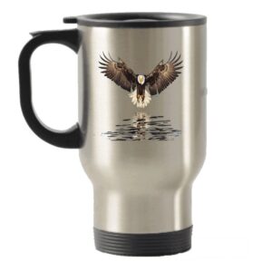 spreadpassion eagle flying stainless steel travel insulated tumblers mug