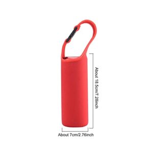 Shusuen Neoprene Glass Water Bottle Sleeve Bottle Cover 16oz - 21oz Insulated Cloth Bottle Protection Case Portable Bottle Cover for Outdoor