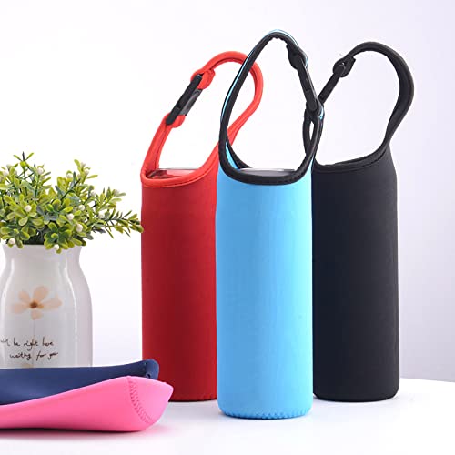 Shusuen Neoprene Glass Water Bottle Sleeve Bottle Cover 16oz - 21oz Insulated Cloth Bottle Protection Case Portable Bottle Cover for Outdoor