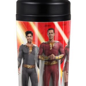 Shazam! Fury of the Gods OFFICIAL Family Group Shot 18 oz Insulated Water Bottle, Leak Resistant, Vacuum Insulated Stainless Steel with 2-in-1 Loop Cap