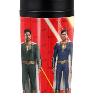 Shazam! Fury of the Gods OFFICIAL Family Group Shot 18 oz Insulated Water Bottle, Leak Resistant, Vacuum Insulated Stainless Steel with 2-in-1 Loop Cap