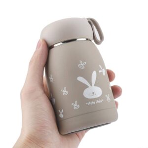 Water Bottle Stainless Steel Cute Rabbit Pattern Vacuum Cup Mug Vacuum Insulated Thermal Hot Cup Coffee Tea Sports Festival Keeping Ice-Cold(Coffee)