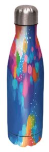 lang artisan dazzle stainless steel water bottle , 17 oz, multi