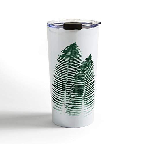 Society6 Nature Magik Green Forest Fern Travel Mug, 20oz