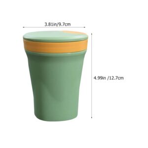 TOPBATHY 2pcs Breakfast Cup Breakfast Milk Cup Mug Microwave Soup Cup Travel Breakfast Jar Insulated Soup Cup Portable Milk Cup Adult Crunch Cup Food Cereal Hot Insulation Office Spoon Pp